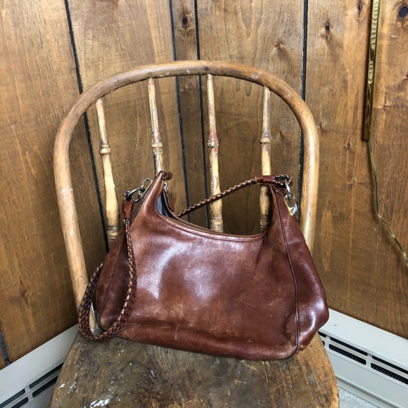 Vintage | Bags | Vintage Brown Leather Shoulder Bag | Poshmark